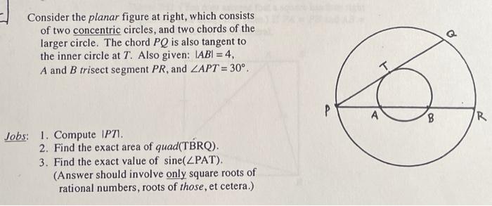 Solved Consider the planar figure at right, which consists | Chegg.com
