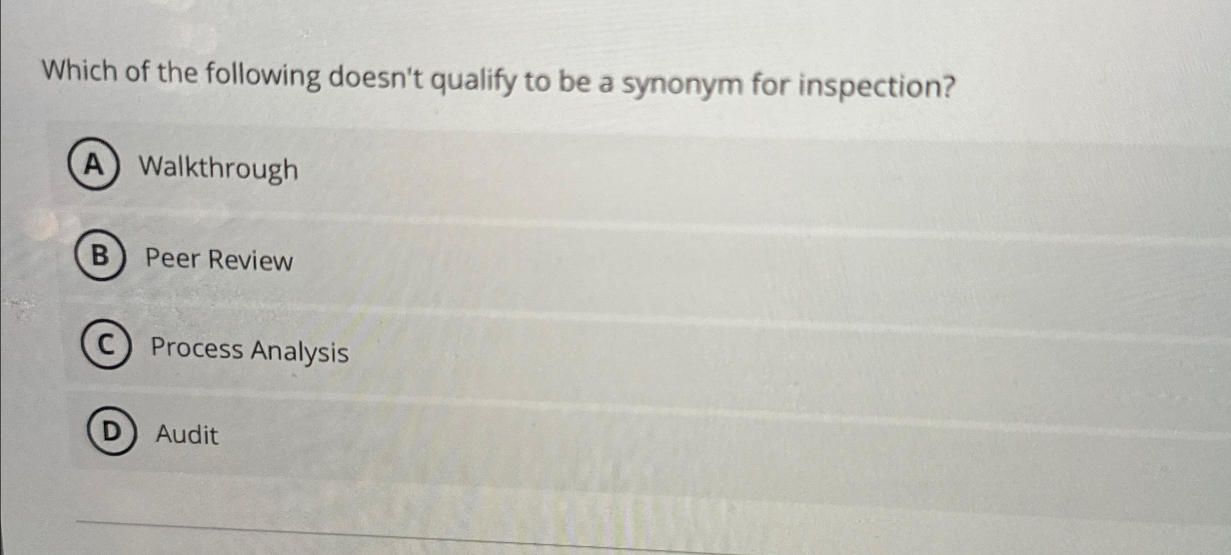 Solved Which of the following doesn't qualify to be a | Chegg.com
