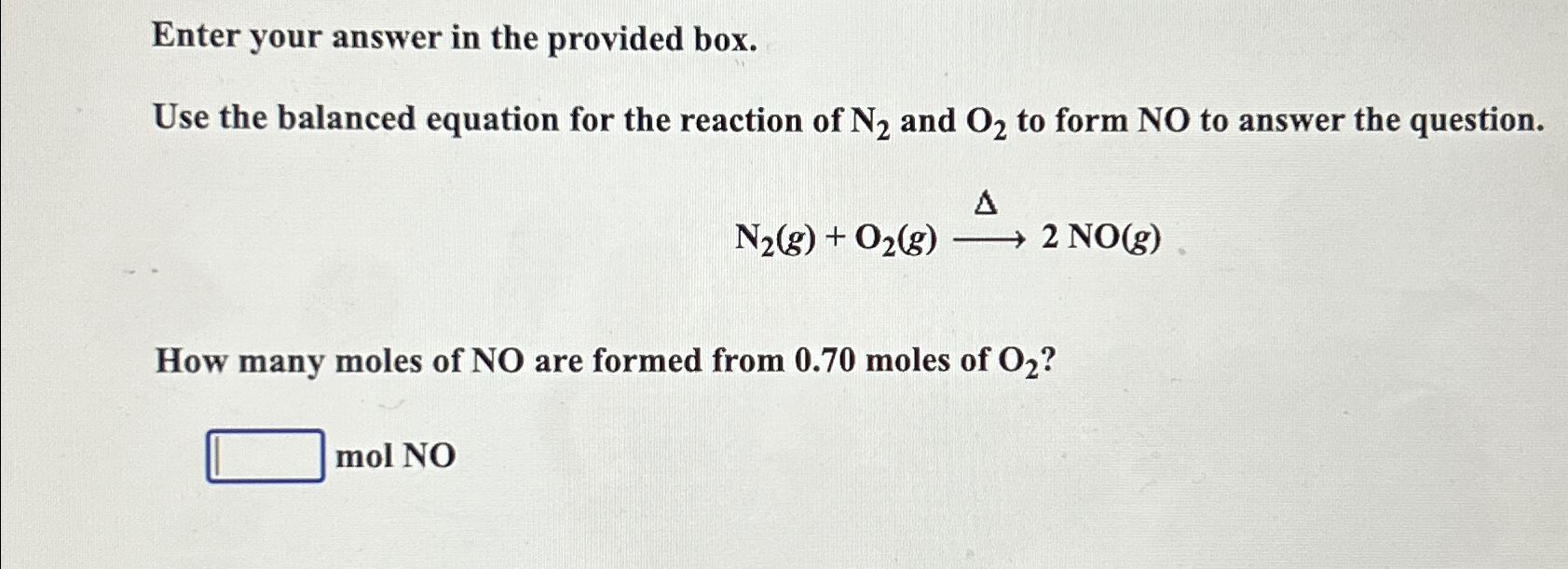 Solved Enter your answer in the provided box.Use the | Chegg.com