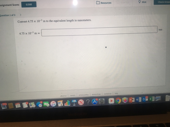 Solved Resources Hint Check Answi ssignment Score: 0/300 | Chegg.com