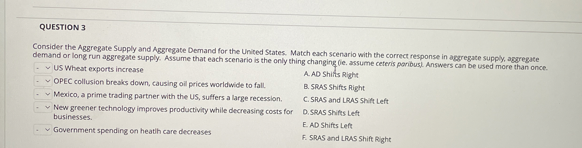 Solved QUESTION 3Consider the Aggregate Supply and Aggregate | Chegg.com