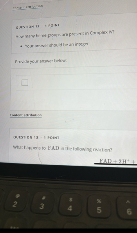 Solved Content attributionQUESTION 12 - 1 ﻿POINTHow many | Chegg.com