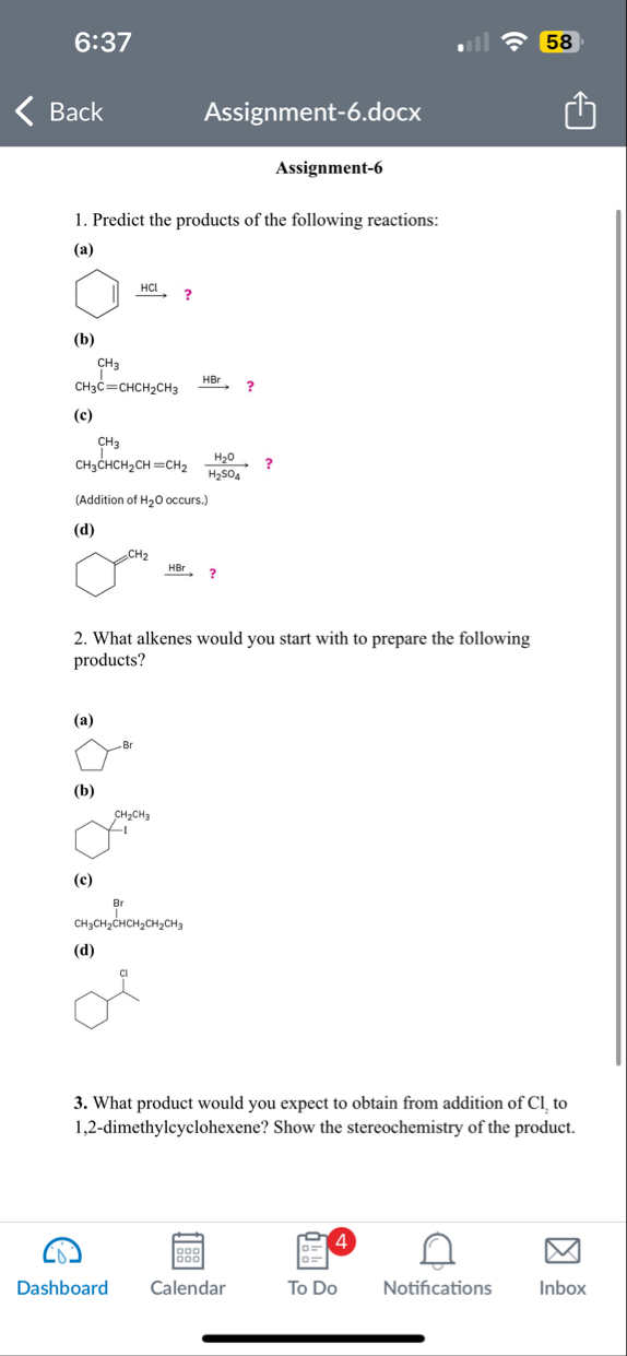 Solved Predict the products of the following | Chegg.com