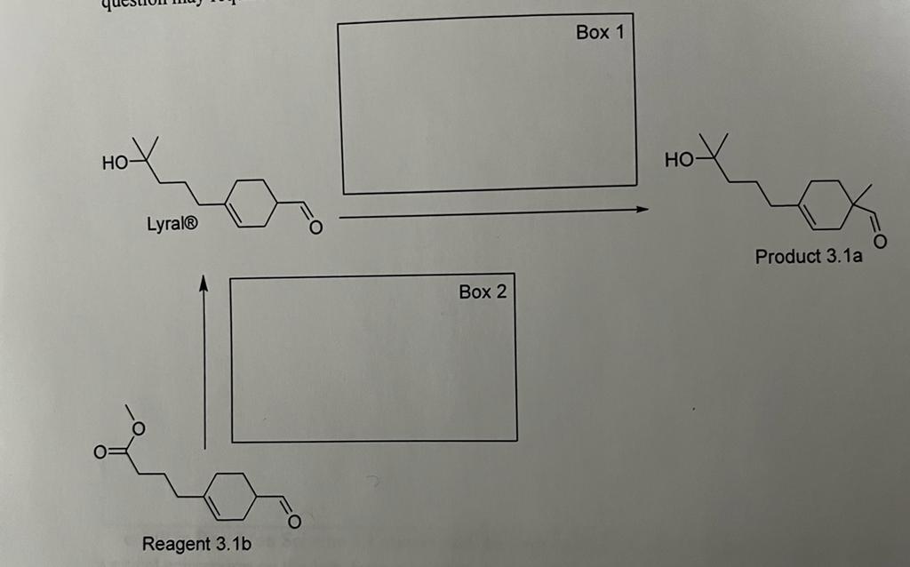 Solved Conversion of indicated at top of scheme 3.1 | Chegg.com