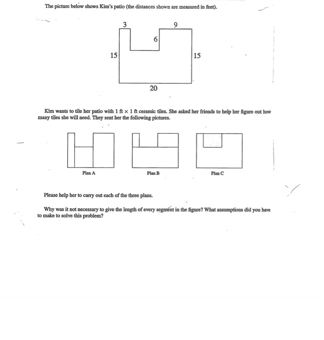 Tiling A Patio Math Problem Answer - Patio Ideas