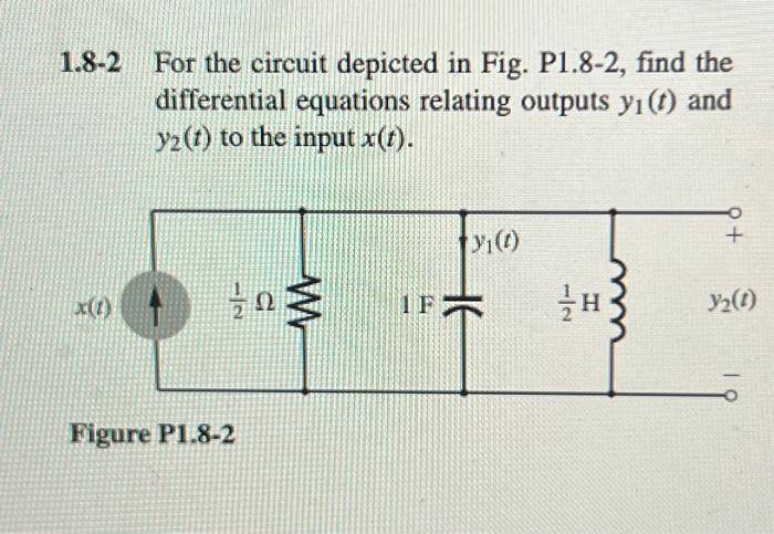 Solved 1.8-2 For the circuit depicted in Fig. P1.8-2, find | Chegg.com