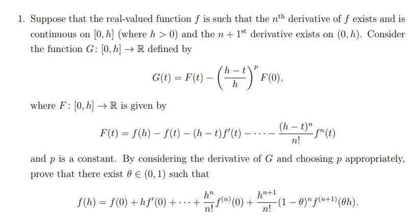 Solved Suppose that the real-valued function f is such that | Chegg.com