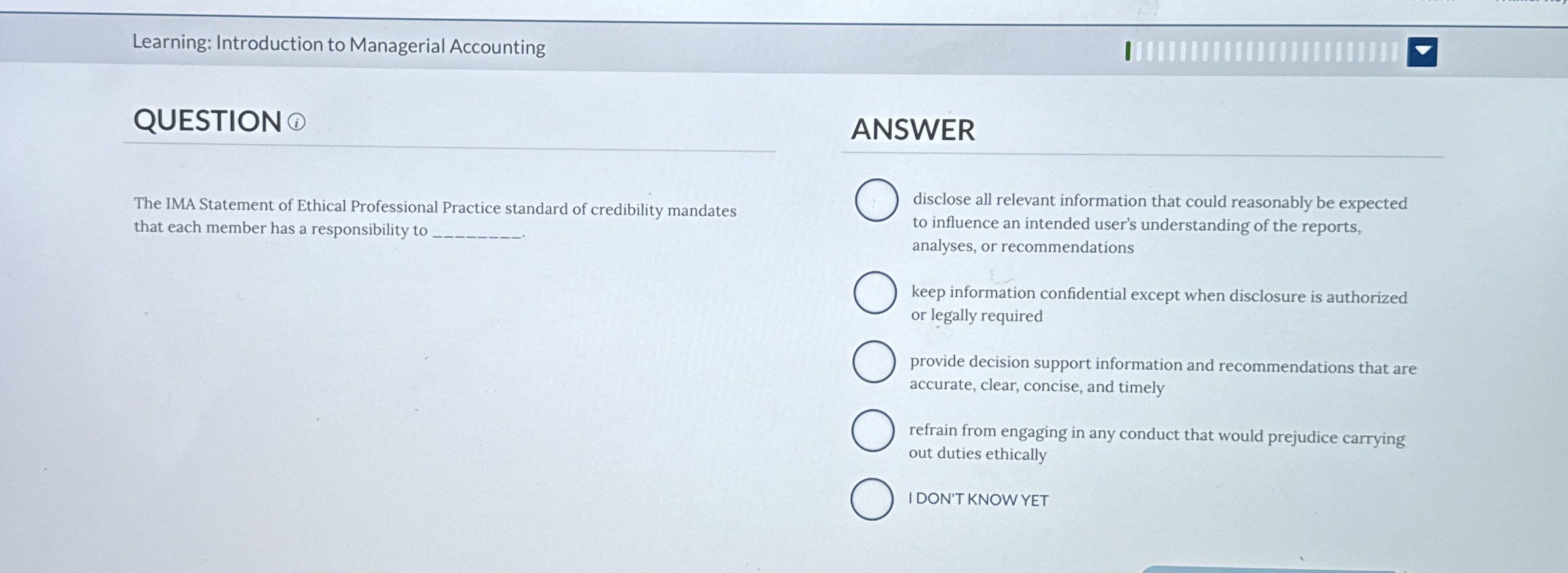Solved Learning: Introduction to Managerial | Chegg.com