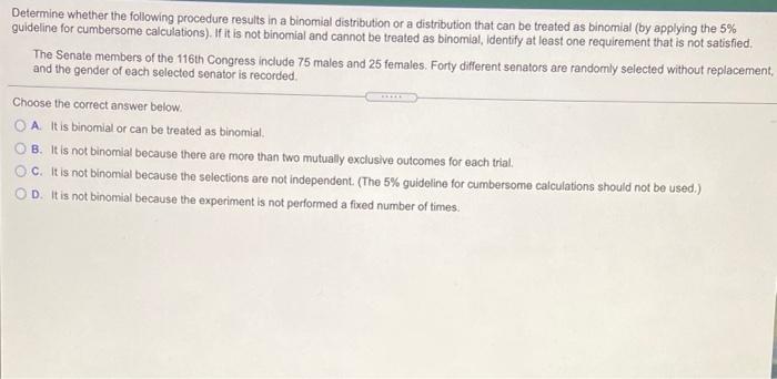Solved Determine whether the following procedure results in | Chegg.com