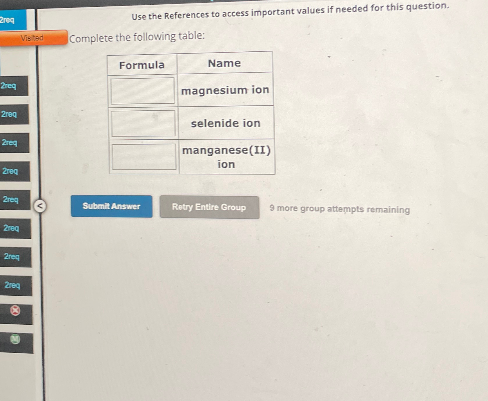 Solved Use the References to access important values if | Chegg.com
