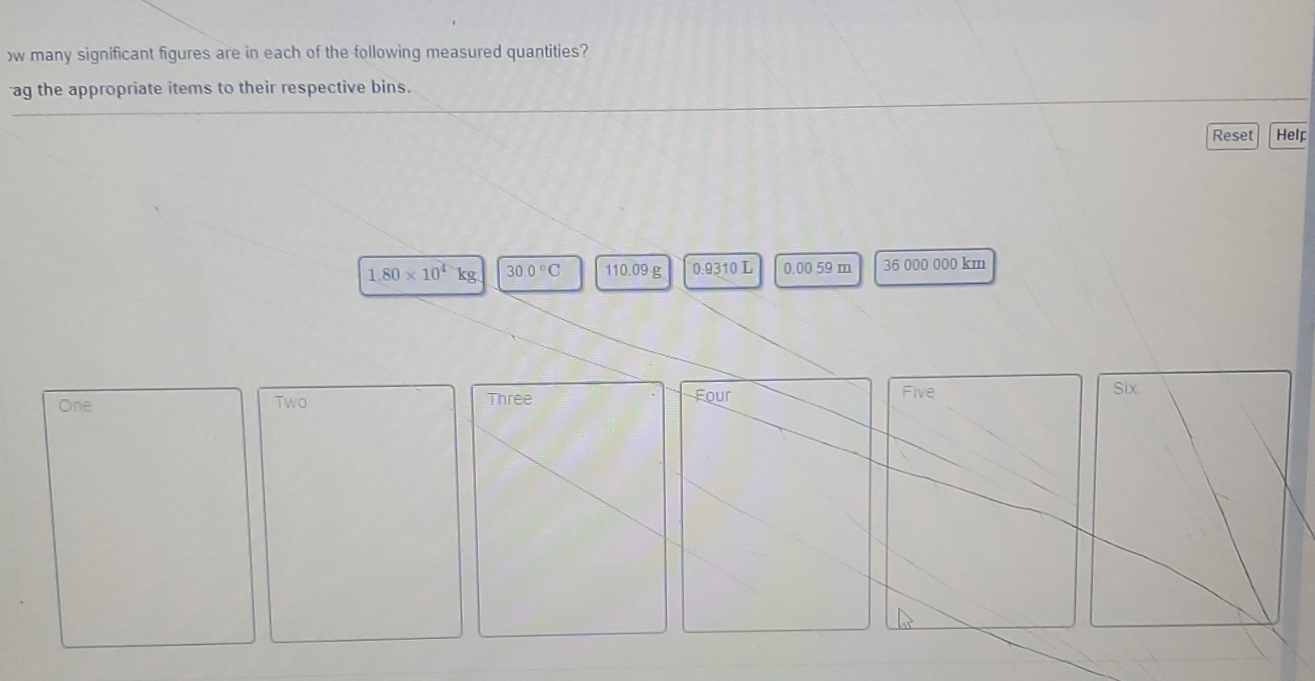 Solved Jw many significant figures are in each of the | Chegg.com