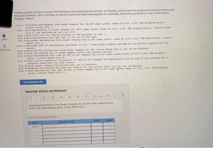 Solved Prepato journal entries to record the following | Chegg.com