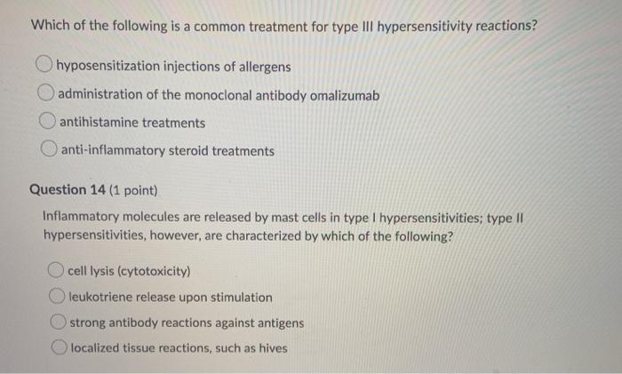 Solved Which of the following is a common treatment for type | Chegg.com