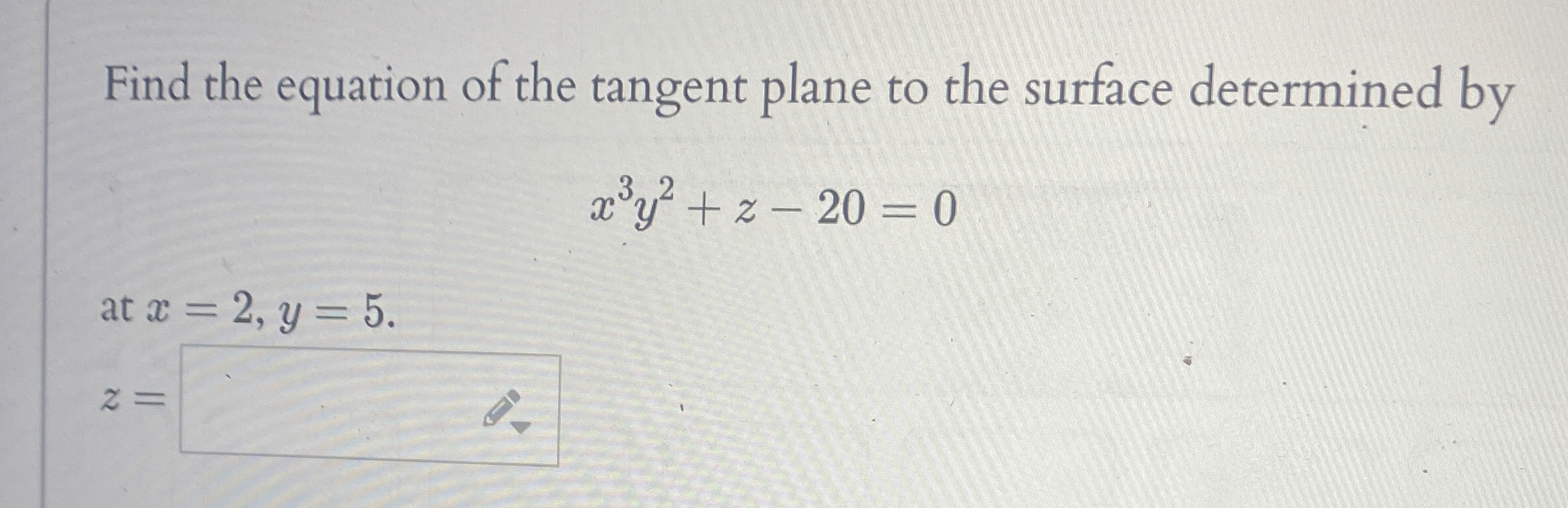 Solved Find the equation of the tangent plane to the surface | Chegg.com