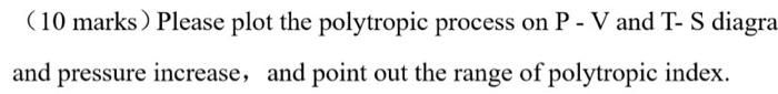 Solved (10 marks) Please plot the polytropic process on P-V | Chegg.com