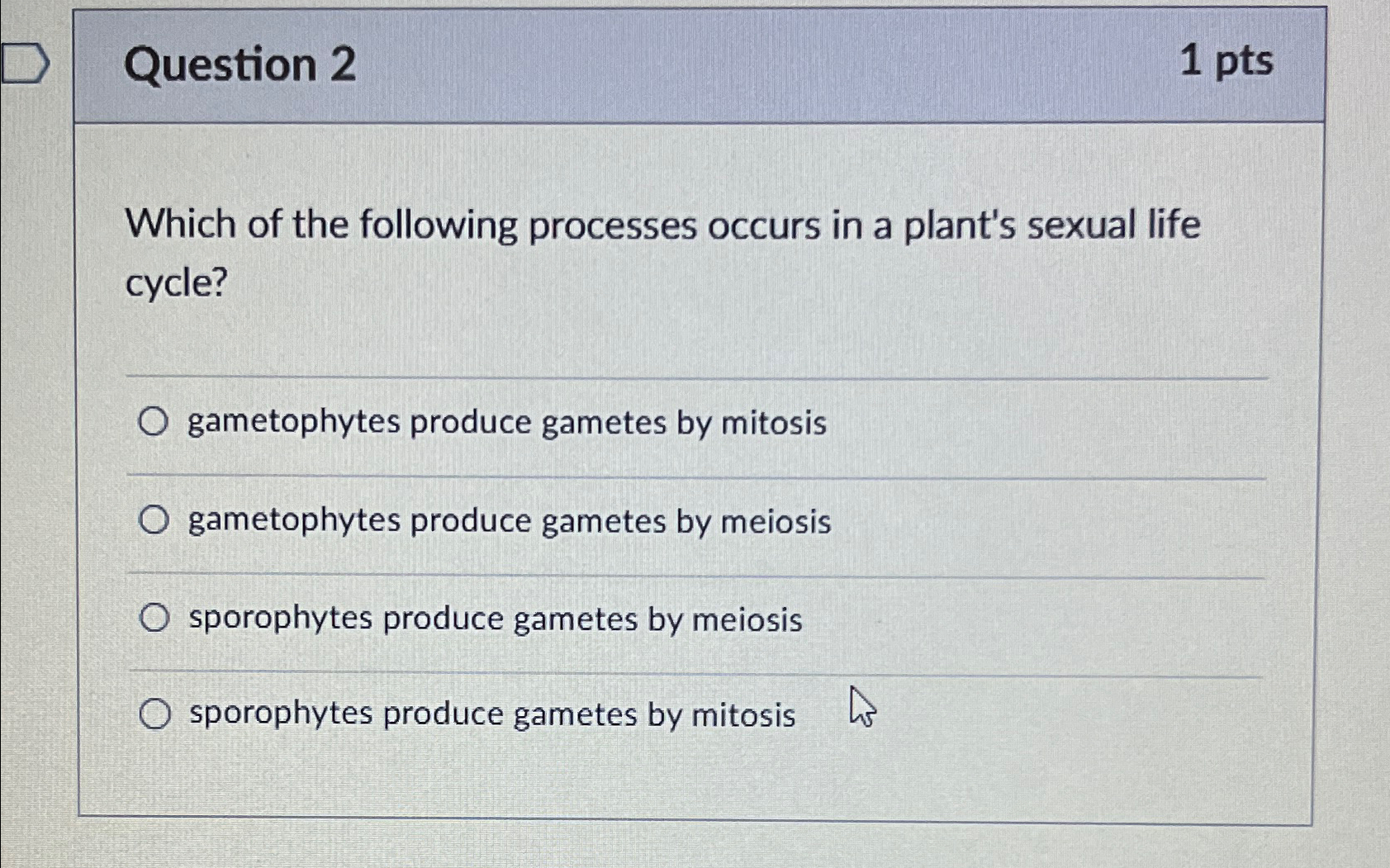 Solved Question 21ptsWhich of the following processes occurs | Chegg.com
