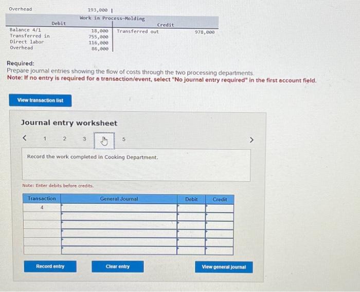 Solved Required: Prepare journal entries showing the | Chegg.com