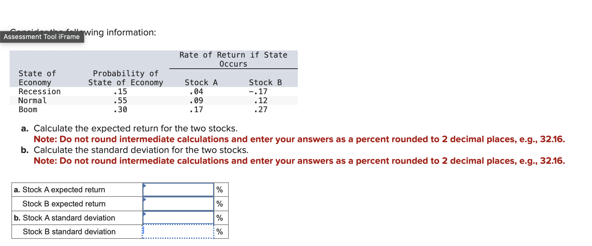 Solved Assessment Tool iFrame wing information:a. ﻿Calculate | Chegg.com