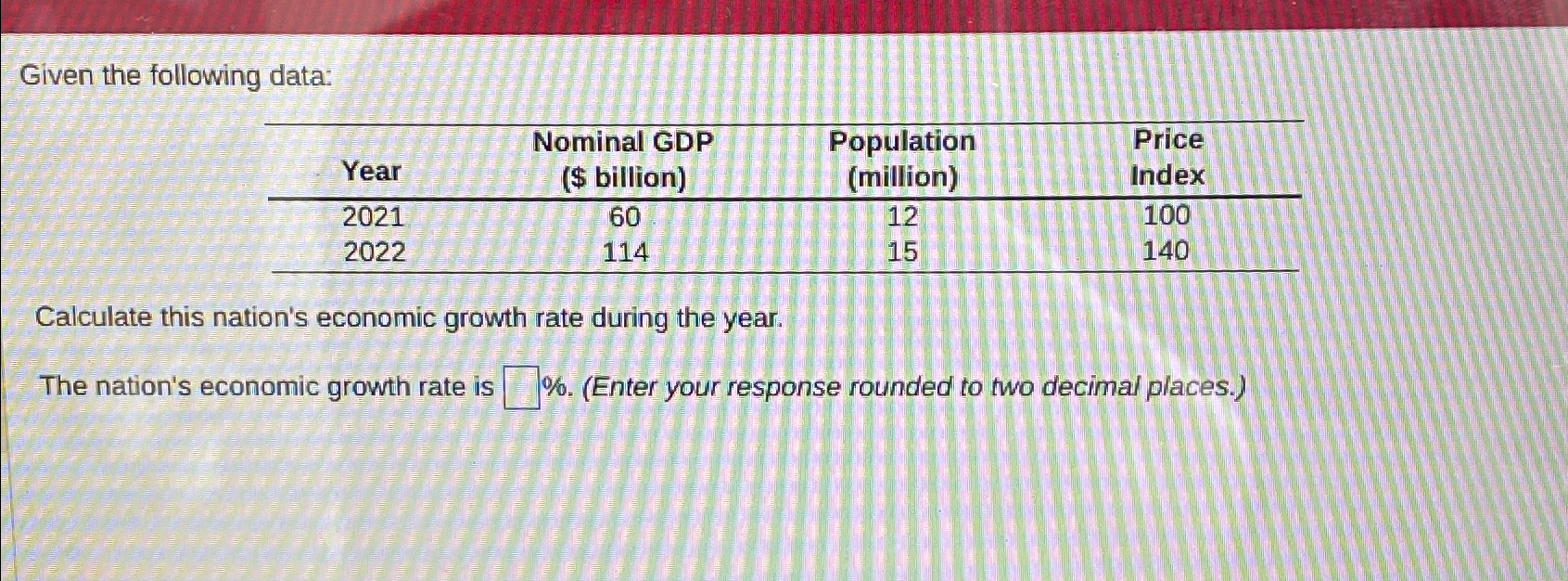 Solved Given the following data:\table[[Year,\table[[Nominal | Chegg.com Solved Given the following data:\table[[Year,\table[[Nominal | Chegg.com