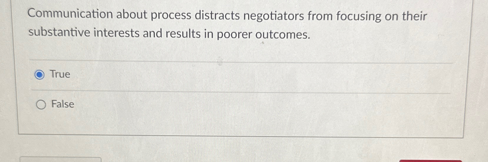 Solved Communication about process distracts negotiators | Chegg.com