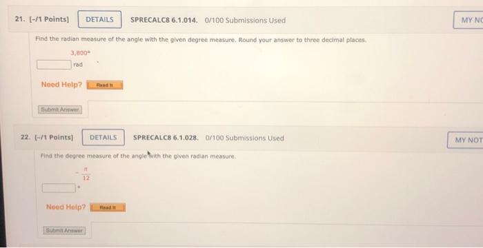 Solved Use a calculator in degree or radian mode, as | Chegg.com