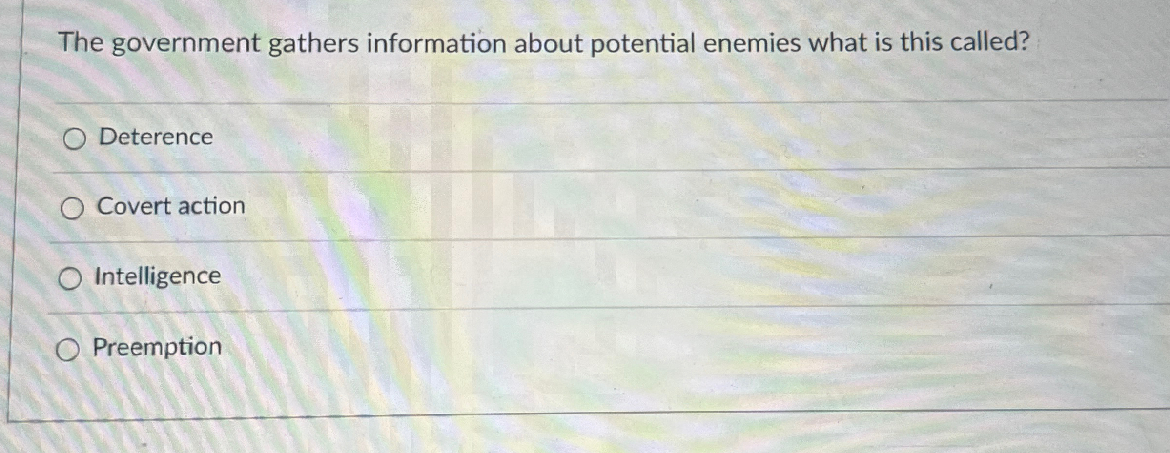 Solved The government gathers information about potential | Chegg.com