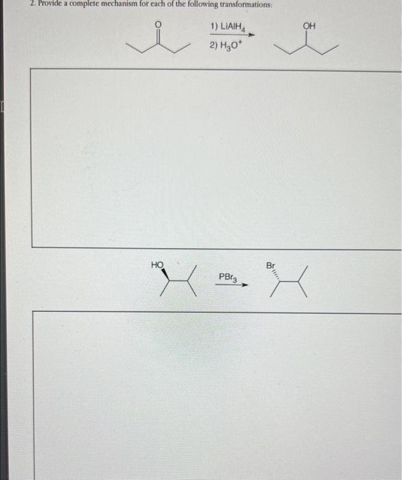 Solved 1) 2) H3O+LiAlH4= | Chegg.com