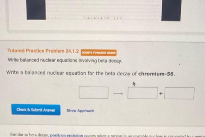 Solved Tutored Practice Problem 24.1.2 Write balanced | Chegg.com