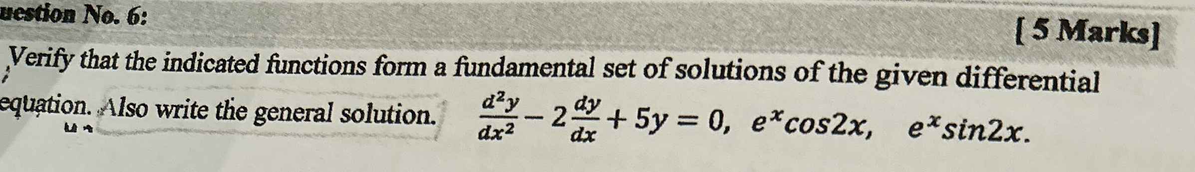Solved Verify that the indicated functions form a | Chegg.com