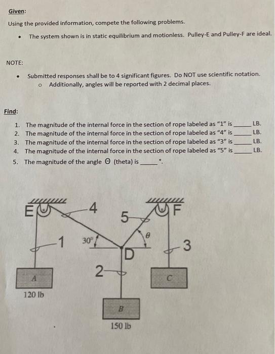 Solved NOTE: - Submitted responses shall be to 4 significant | Chegg.com