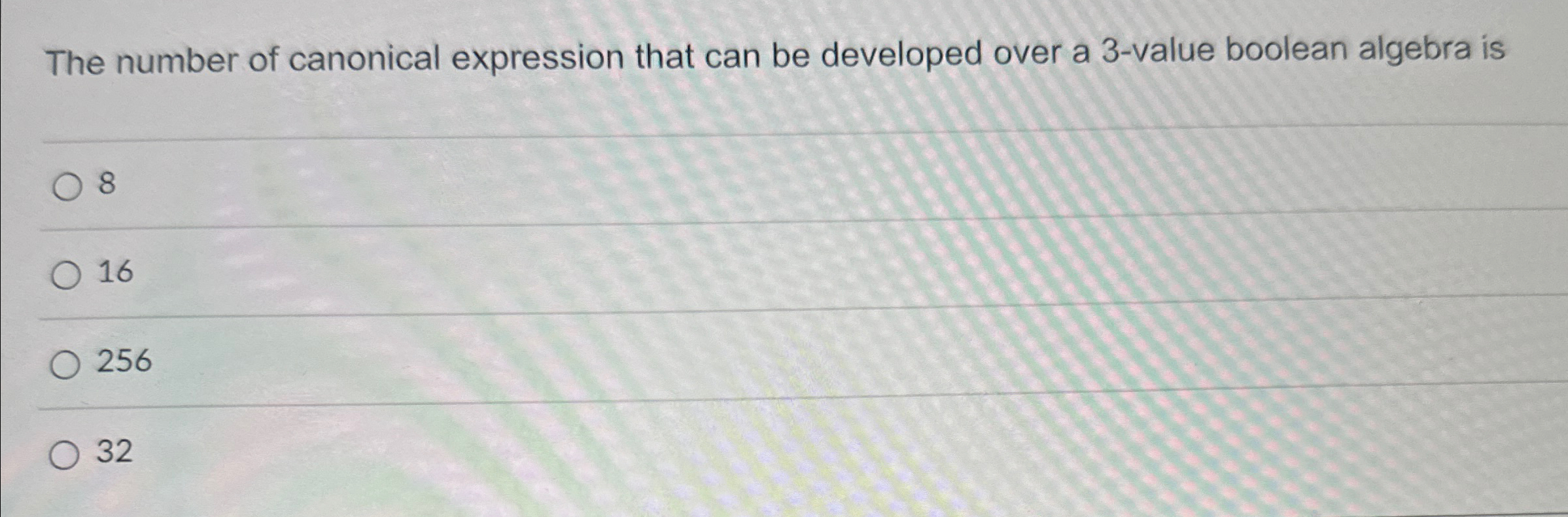 Solved The number of canonical expression that can be | Chegg.com