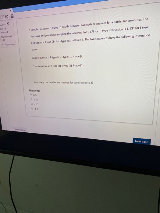 Solved 27 A Compiler Designer Is Trying To Decide Between