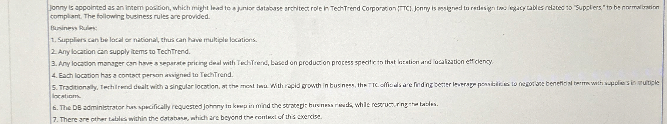 Solved Jonny is appointed as an intern position, which might | Chegg.com