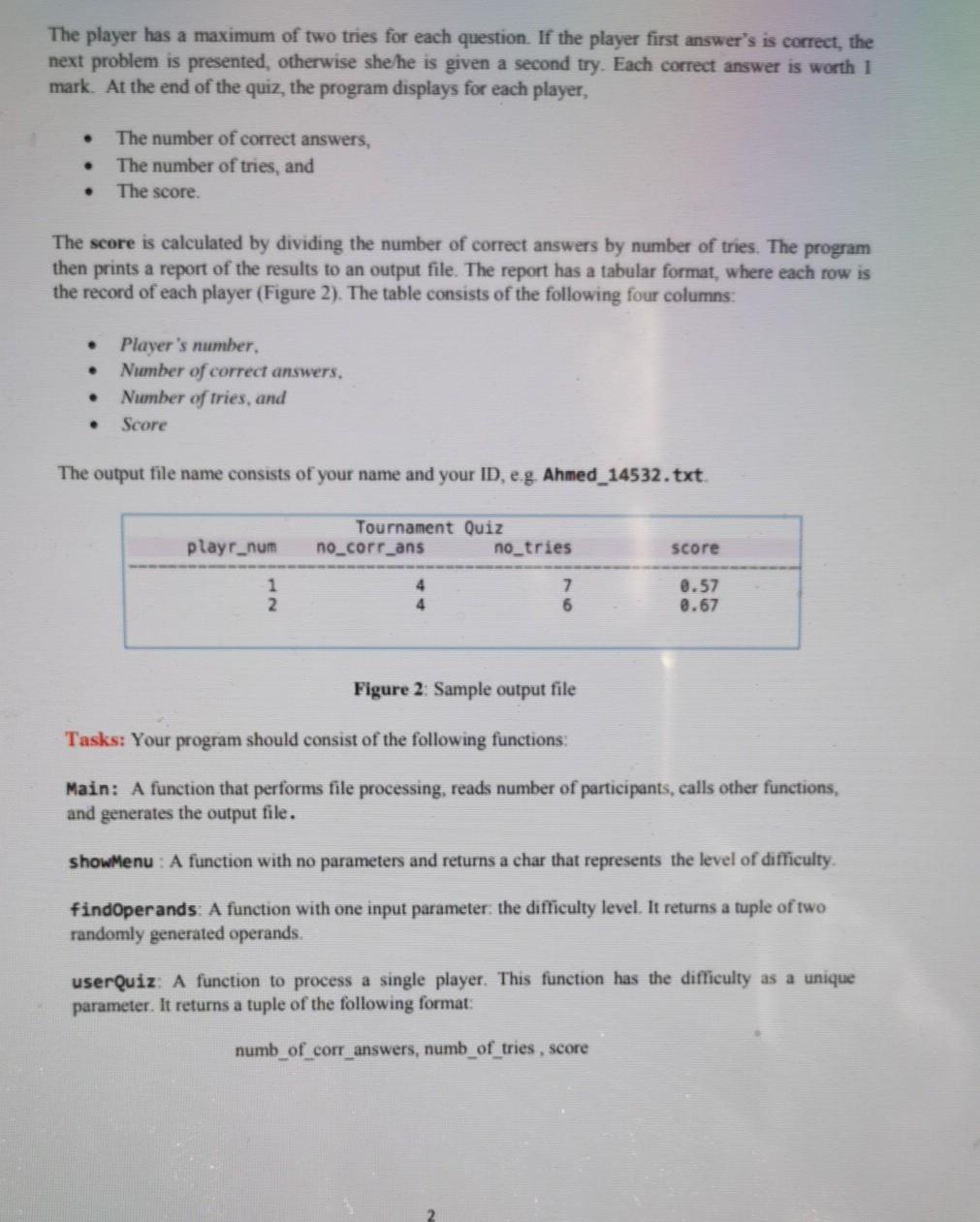 Solved Problem definition: We want to write a Python program | Chegg.com