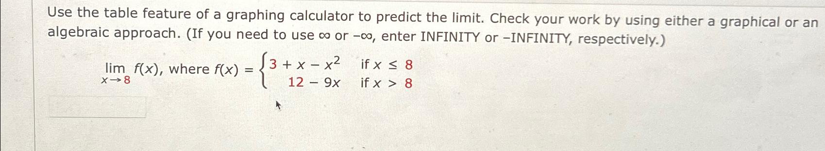 Solved Use the table feature of a graphing calculator to | Chegg.com