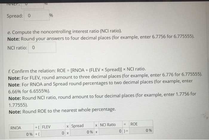 Solved Direct Computation Of Nonoperating Return Balance 9907