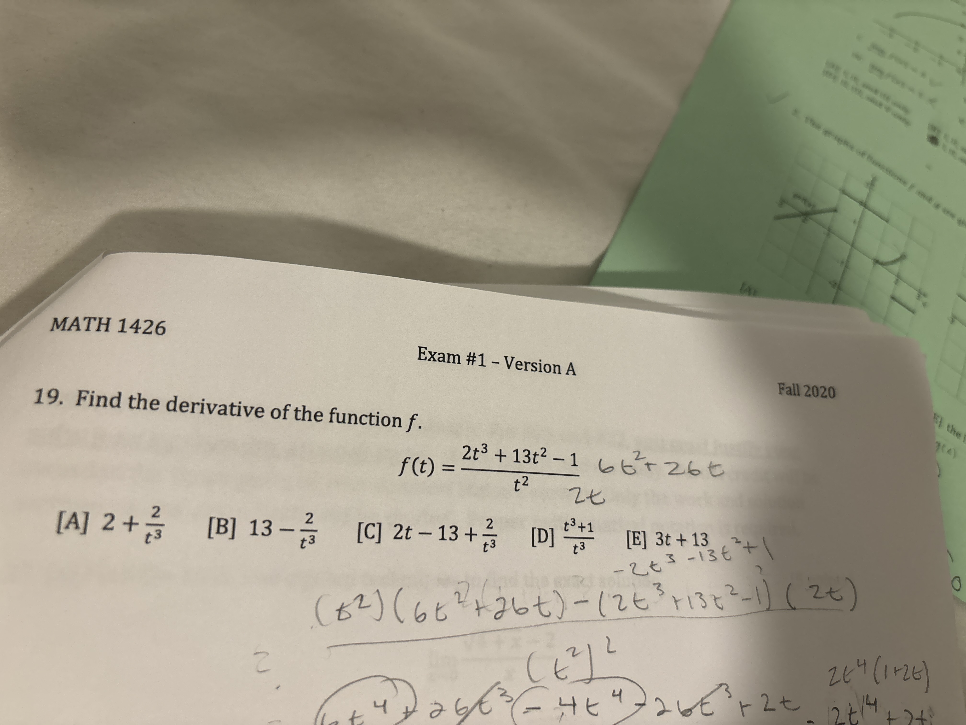 Solved Find the derivative of the function | Chegg.com