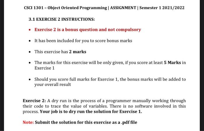 Solved 3. EXERCISES Exercise 1: Write a program to generate | Chegg.com