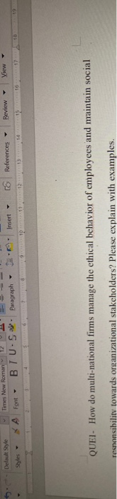 Solved Default Style Times New Roman References Review - | Chegg.com