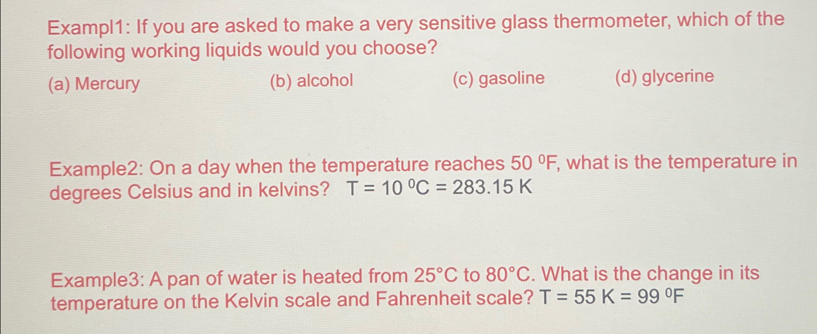 Solved Exampl1: If you are asked to make a very sensitive | Chegg.com