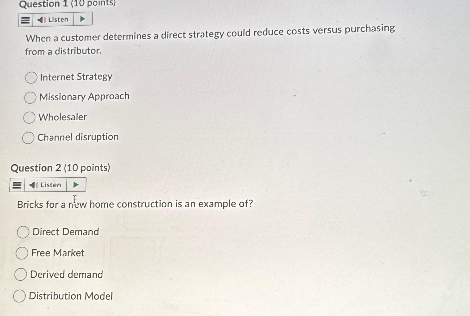 Solved Question 1 (10 ﻿points)ListenWhen a customer | Chegg.com
