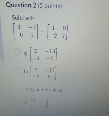 Solved Question 2 (5 | Chegg.com