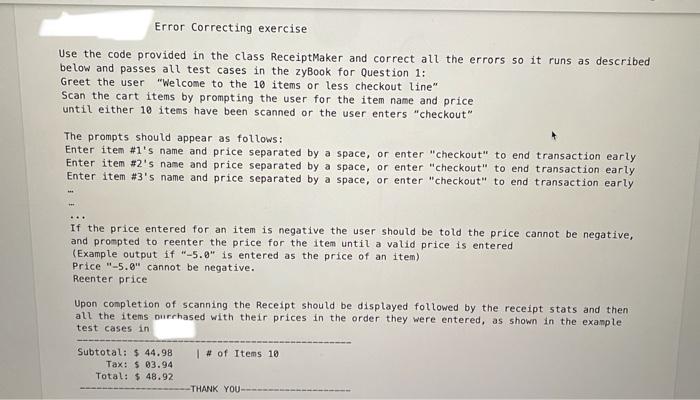 Solved Error Correcting exercise Use the code provided in | Chegg.com