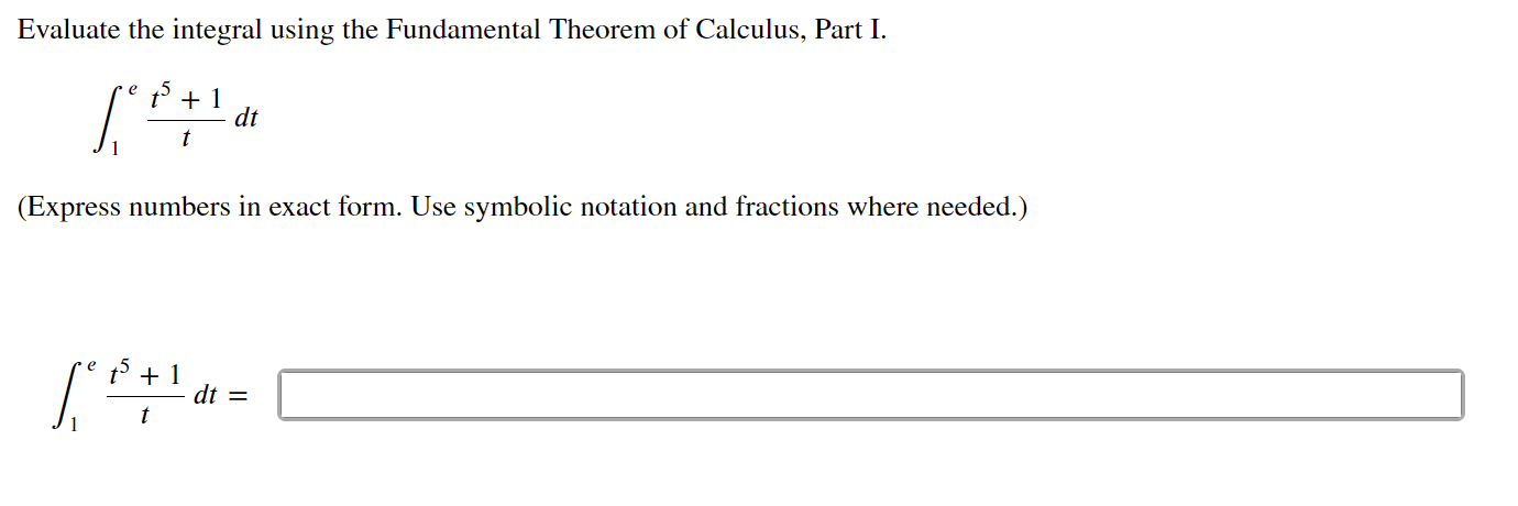 Solved Evaluate the integral using the Fundamental Theorem | Chegg.com