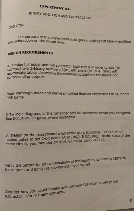 Solved and subtraction on the circuit level. Consider how | Chegg.com