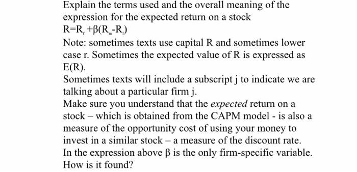 Solved Explain the terms used and the overall meaning of the | Chegg.com