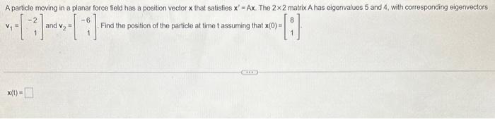 Solved A particle moving in a planar force field has a | Chegg.com