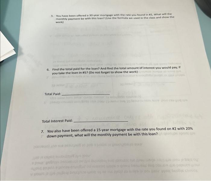 Math120 Home Buying Project. (Total 50 pts) A home is | Chegg.com