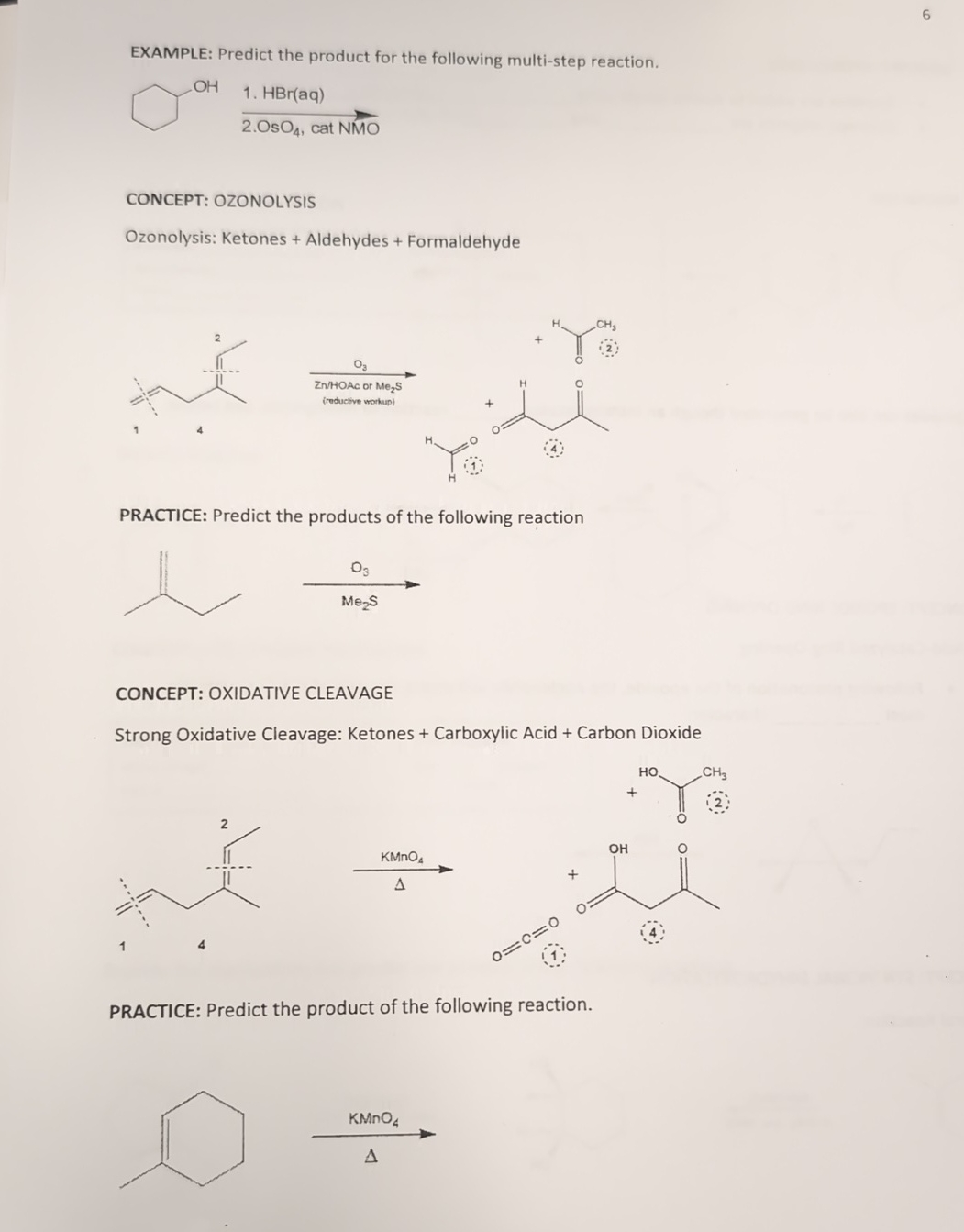 6EXAMPLE: Predict the product for the following | Chegg.com