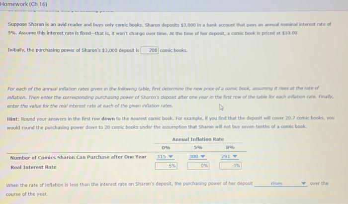 Solved Homework (Ch 16) Suppose Sharon is an avid reader and | Chegg.com Solved Homework (Ch 16) Suppose Sharon is an avid reader and | Chegg.com